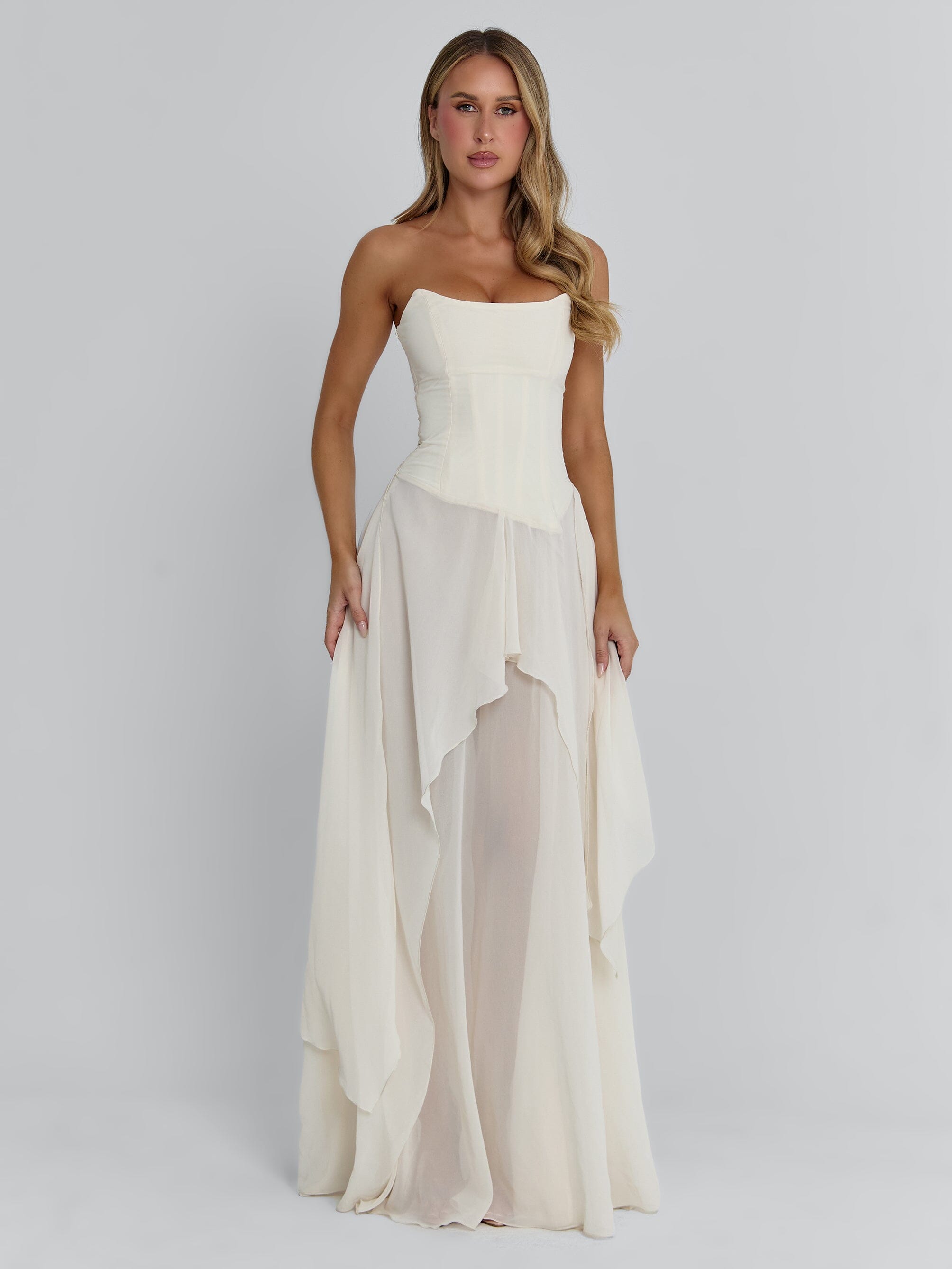 Eisley Maxi Dress Ivory | Outcast US – Outcast USA