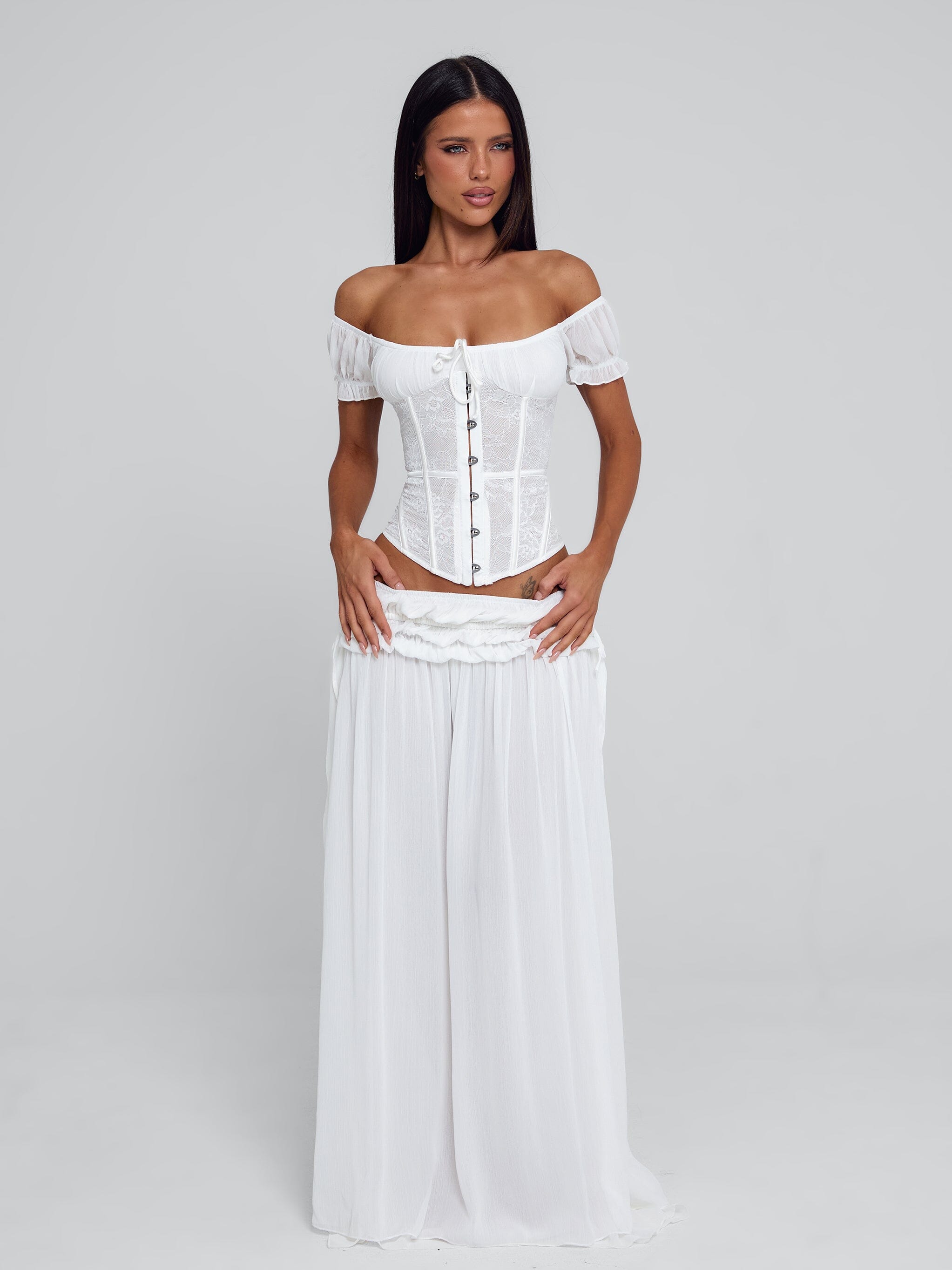 Lubela Corset Top White | Outcast US – Outcast USA