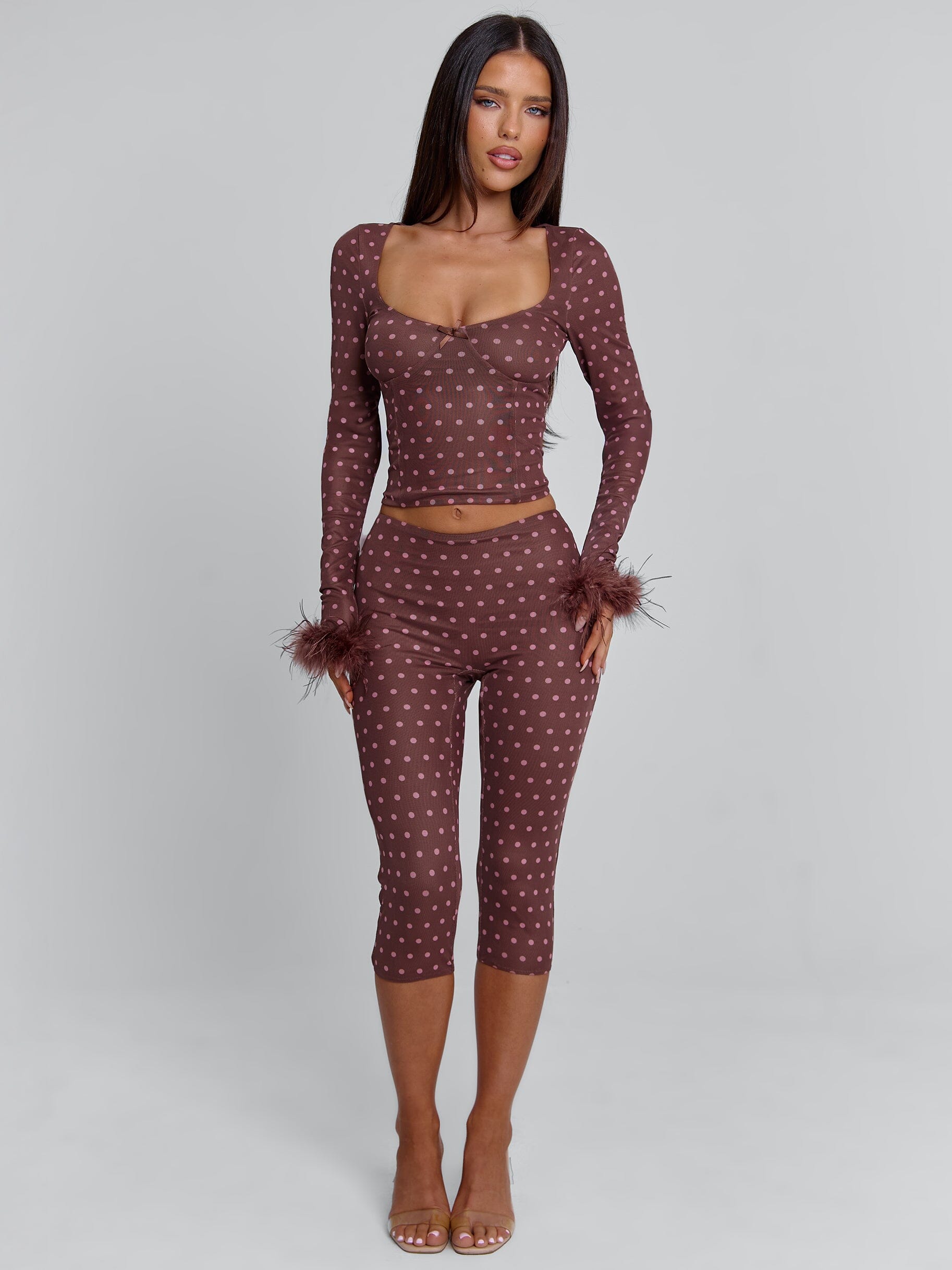 Mahria Top Brown Polka Dot | Outcast US – Outcast USA